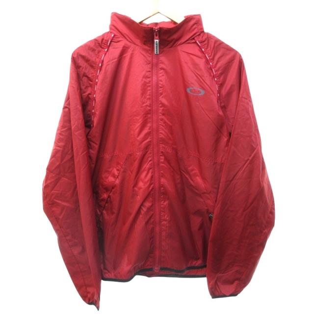 【中古】未使用品 オークリー OAKLEY タグ付き 00s ピットジャケット ブルゾン 赤タグ フード付き 赤 M IBO71