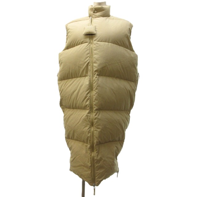 【中古】未使用品 ライト WRYHT タグ付き 20AW COCOON DOWN VEST ジャケット ダウンベスト ベージュ系 2 約M