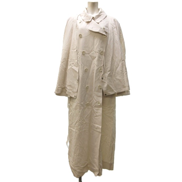 【中古】未使用 ライト タグ付き 21SS TRENCH MANTLE DRESS トレンチコート ロング ベルテッド オールドジョー取扱い 1