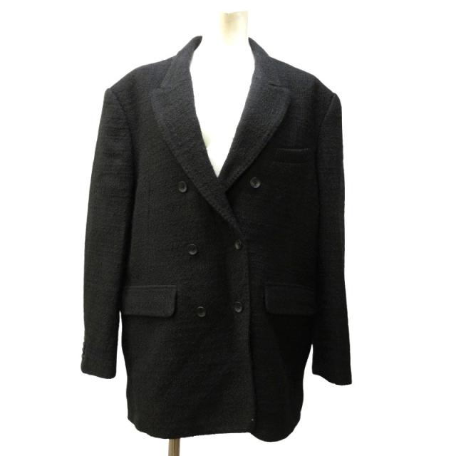 【中古】未使用品 ライト WRYHT タグ付き 23AW ジャケット ブレザー ワイドラペル スリット 本切羽 黒 2 約M