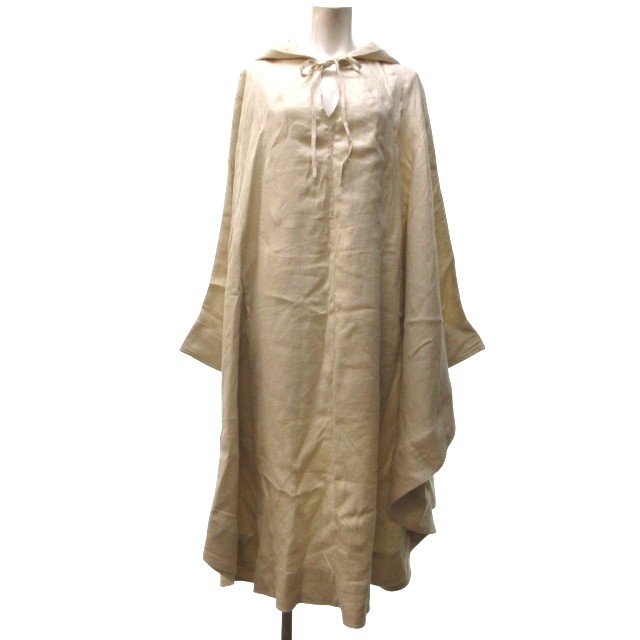 【中古】未使用品 ライト WRYHT タグ付 24SS SAHARA HOODED MANTLE ジャケット ポンチョ フード オフホワイト 1 約S