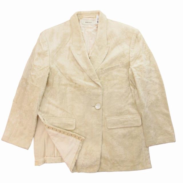 【中古】未使用品 ライト WRYHT タグ付 24AW 変形 テーラード ジャケット ブレザー サイドスリット ベロア