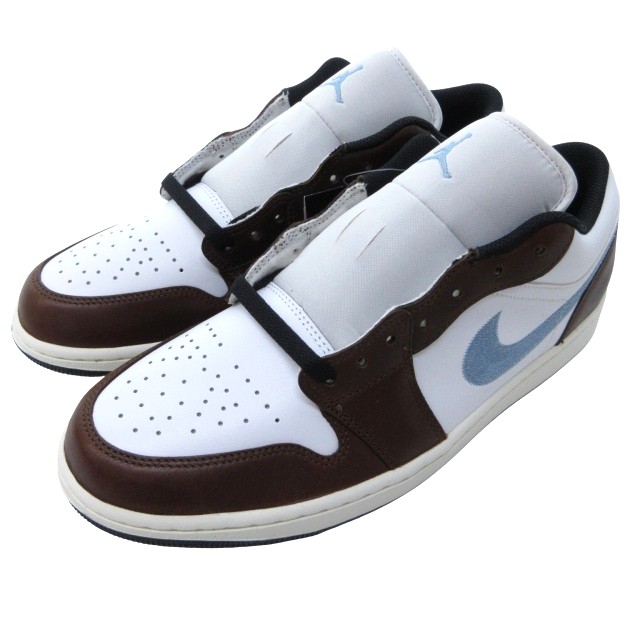 【中古】未使用 ナイキ NIKE タグ付き Air Jordan 1 Low SE White/Blue Grey スニーカー ローカット 29cm FQ7832-142