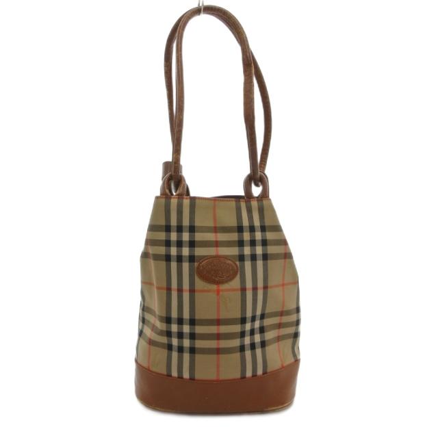 【中古】バーバリーズ Burberrys ヴィンテージ ノバチェック ハンドバッグ ショルダー 2WAY ベージュ /JS