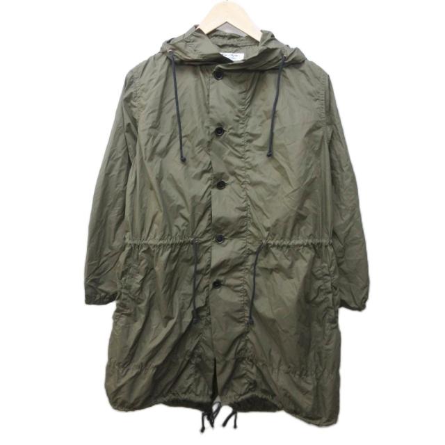 【中古】コムデギャルソンコムデギャルソン コムコム アーカイブ ナイロン モッズコート ミリタリー フード XS IBO83