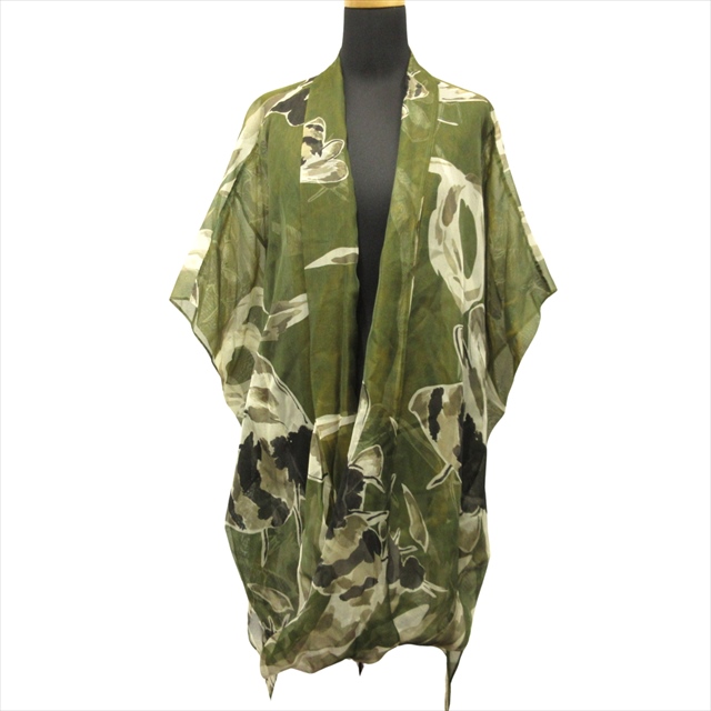 【中古】イッセイミヤケ ISSEY MIYAKE プルオーバー シアー カットソー シャツ 総柄 シースルー 筆タグ オールド