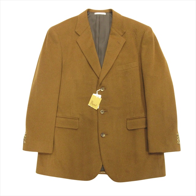 【中古】未使用品 パパス Papas カシミヤ ビキューナ テーラード ジャケット ブレザー フォーマル 無地 VICASH社製