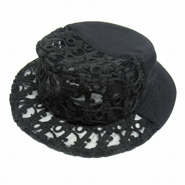 【中古】未使用品 22ss ディオール DIOR オブリーク スプリット フィッシャーマン バケット ハット トロッター■12