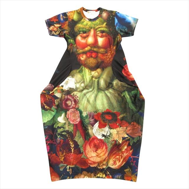 【中古】美品 18ss コムデギャルソン COMME des GARCONS Giuseppe Arcimboldo ワンピース ドレス カットソー