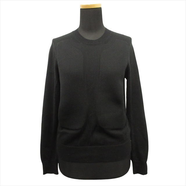 【中古】美品 17ss コムデギャルソン COMME des GARCONS プロテクター クッション ニット セーター クルーネック