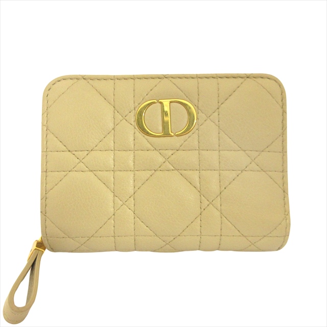 【中古】クリスチャンディオール Christian Dior カロ スカーレット ウォレット Caro Scarlet カナージュ 財布