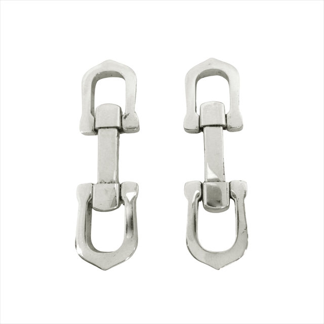 【中古】カルティエ Cartier ロング C シェイプ デコール カフリンクス カフス ボタン フォーマル アクセサリー