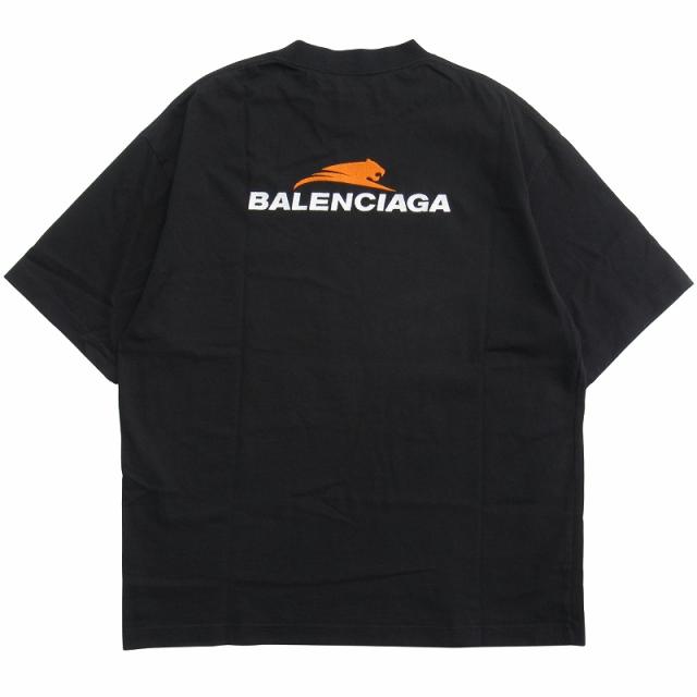 【中古】美品 22ss バレンシアガ BALENCIAGA イヤーオブザタイガー オーバーサイズ Tシャツ カットソー ロゴ
