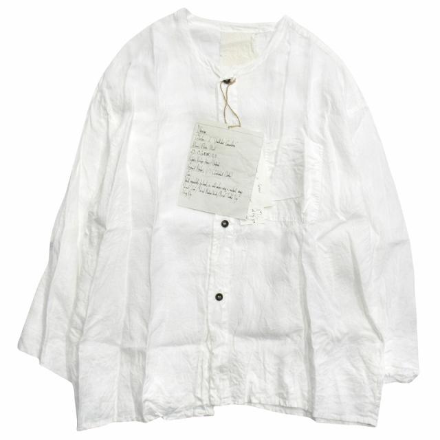 【中古】未使用品 デテリオロ Dterioro ヴィンテージヘンプ エロイーズ シャツ ジャケット ブルゾン 手縫い