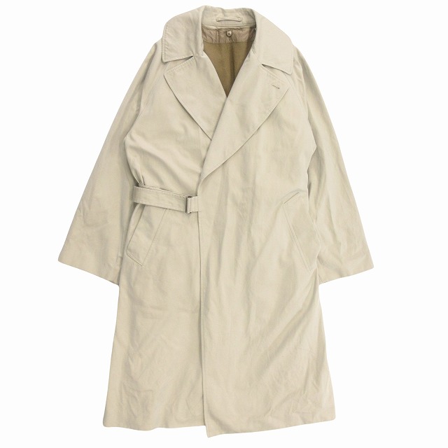 【中古】美品 22AW コモリ COMOLI ”コットンギャバ タイロッケン コート” ジャケット ブルゾン ライナー付き 2