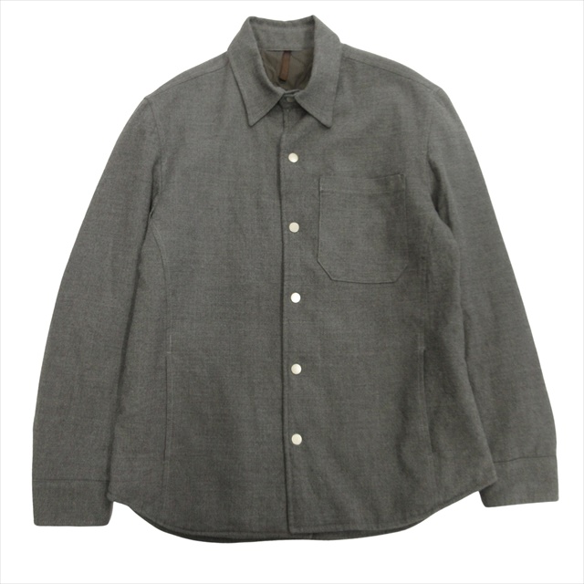 【中古】美品 ブリリア1949 BRIGLIA 1949 TRUNK TYROL パデット シャツ ジャケット ブルゾン 中綿 ウール 48 グレー