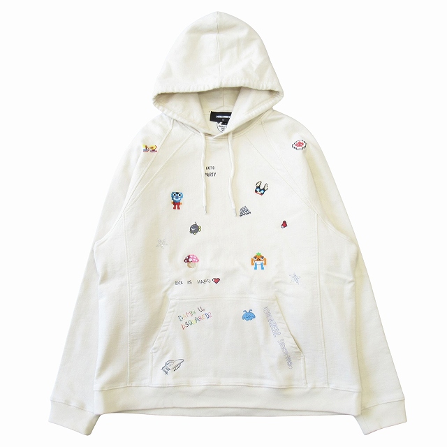 【中古】極美品 23AW ディースクエアード DSQUARED2 プルオーバー パーカー スウェット カットソー オーバーサイズ