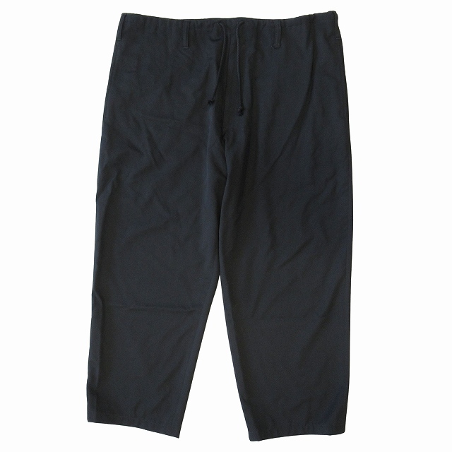 【中古】18SS ヨウジヤマモトプールオム YOHJI YAMAMOTO POUR HOMME ウールギャバジン イージー ワイド パンツ 3 黒