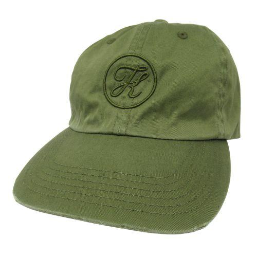 【中古】未使用品 25SS キジマタカユキ KIJIMATAKAYUKI ヴィンテージ加工 キャップ 帽子 6パネル ロゴ 刺? サイズF