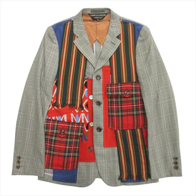 【中古】未使用品 10ss コムデギャルソンオムプリュス COMME des GARCONS HOMME PLUS 再構築 テーラード ジャケット