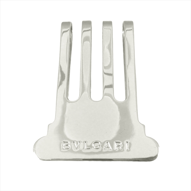 【中古】新品仕上げ済 新同 極美品 ブルガリ BVLGARI マネークリップ ビルクリップ ロゴ 刻印 財布 アクセサリー