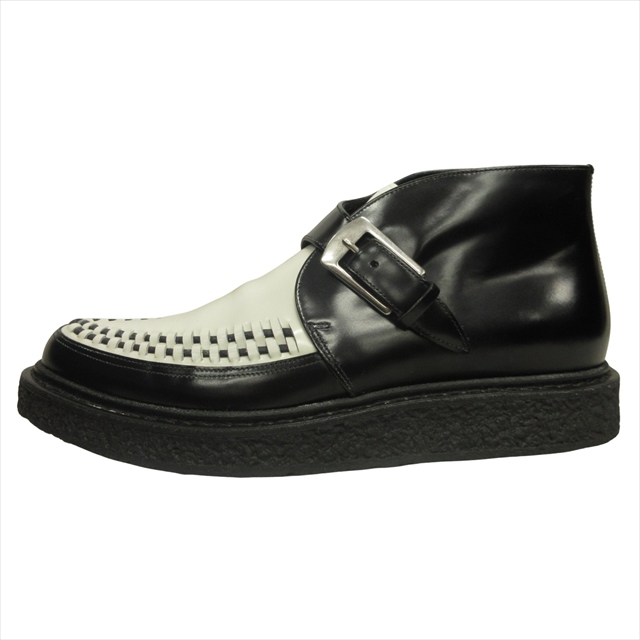 【中古】14aw サンローラン パリ SAINT LAURENT PARIS by Hedi Slimane エディ期 クリーパー ショート ブーツ レザー