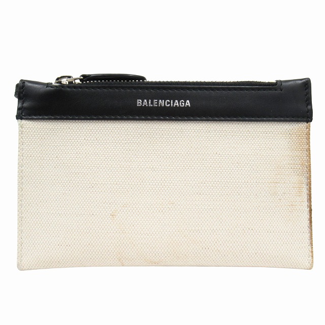 【中古】バレンシアガ BALENCIAGA "CABAS" カバス XS 2way ショルダー ハンド バッグ キャンバス レザー ロゴ 390346