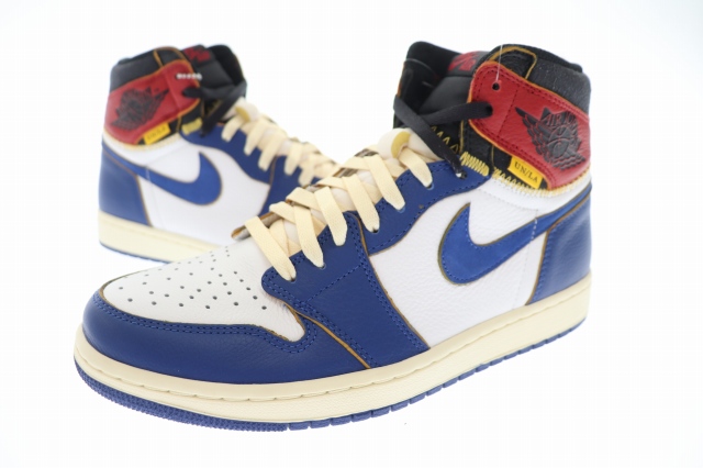 【中古】ナイキ NIKE ×UNION ユニオン AIR JORDAN 1 RETRO HI NRG UN エア ジョーダン レトロ ハイ BV1300-146 27.5