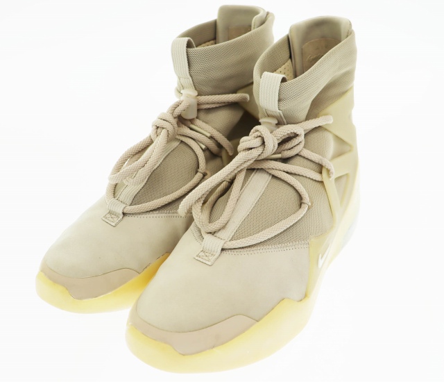 【中古】ナイキ NIKE ×FEAR OF GOD フィアオブゴッド AIR 1 OATMEAL エア1 AR4237-900 ☆AA★▲■250315