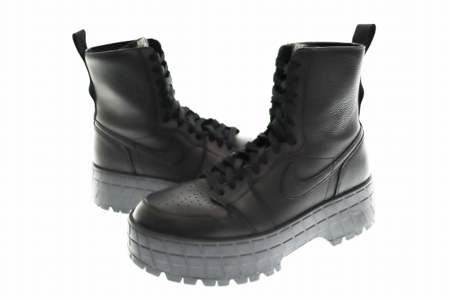 【中古】ナイキ NIKE WMNS AIR JORDAN 1 BROOKLYN BLACK ウィメンズ エアジョーダン1 FJ5737-001 28 ▲■250208