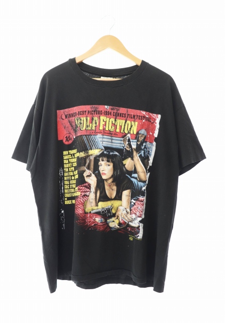 【中古】ヴィンテージ VINTAGE 90s 1994 PULP FICTION MOVIE PROMO BACK STAGE PASS パルプフィクション Tシャツ XL