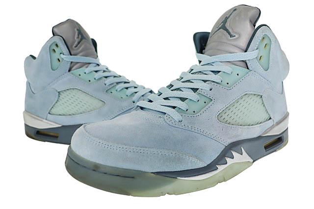 【中古】ナイキ NIKE WMNS AIR JORDAN 5 RETRO BLUE BIRD エア ジョーダン 5 ブルー バード DD9336-400 28.5■250228