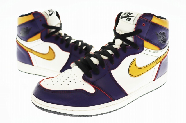 【中古】ナイキ NIKE SB AIR JORDAN 1 HIGH OG DEFIANT LA TO CHICAGO エアジョーダン1 ハイ CD6578-507 ▲■250211