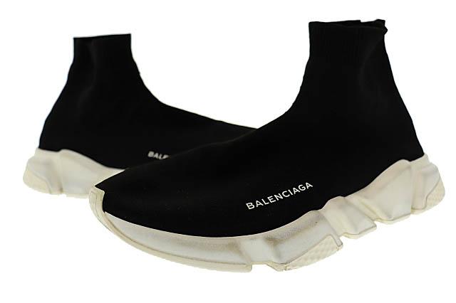 【中古】バレンシアガ BALENCIAGA SPEED TRAINER スピード トレーナー ソックス スニーカー 483502 黒☆AA★●250307