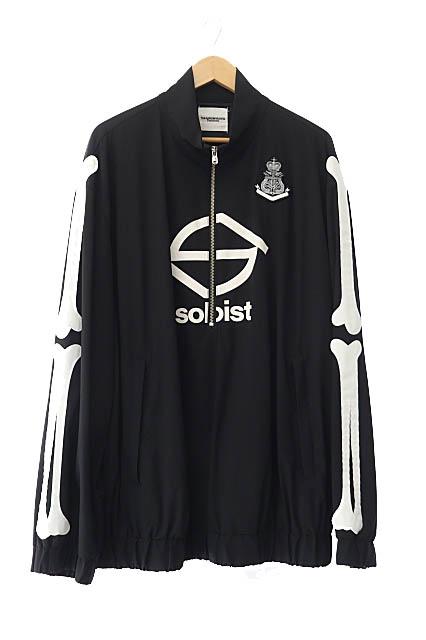 【中古】タカヒロミヤシタザソロイスト 24SS back gusset sleeve track jacket トラック ジャケット 46 黒 241014