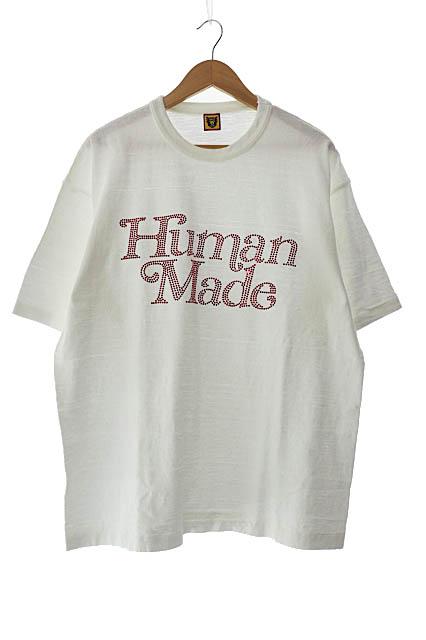 【中古】ヒューマンメイド HUMAN MADE 24SS CRYSTAL LOGO T-SHIRT #1 White クリスタル ロゴ半袖Tシャツ 2XL白 241211