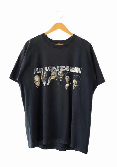 【中古】ヴィンテージ VINTAGE 90s RAMMSTEIN TEE ラムシュタイン Tシャツ バンドT 半袖  黒 ブラック 250207 メンズ