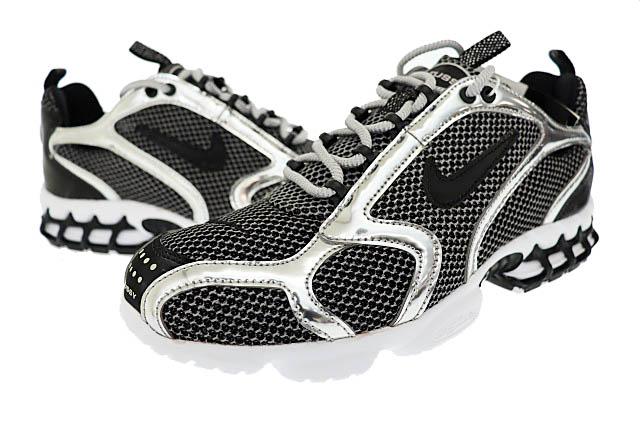 【中古】ナイキ NIKE ×STUSSY ステューシー AIR ZOOM SPIRIDON CAGED エア ズーム CU1854-001 26.5 黒▲■250205