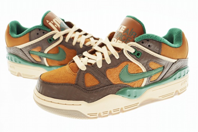 【中古】ナイキ NIKE ×NIGO ニゴー AIR FORCE 3 LOW SP Brown エアフォース3 ロー HQ0260-201 27.5 ▲■250212