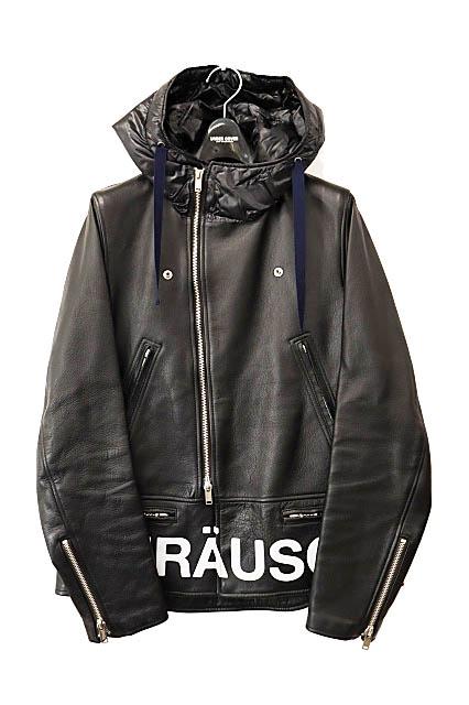 【中古】アンダーカバー UNDERCOVER 12AW GERAUSCH Leather Jacket レザー ライダース ジャケット J4213 1 黒■250327