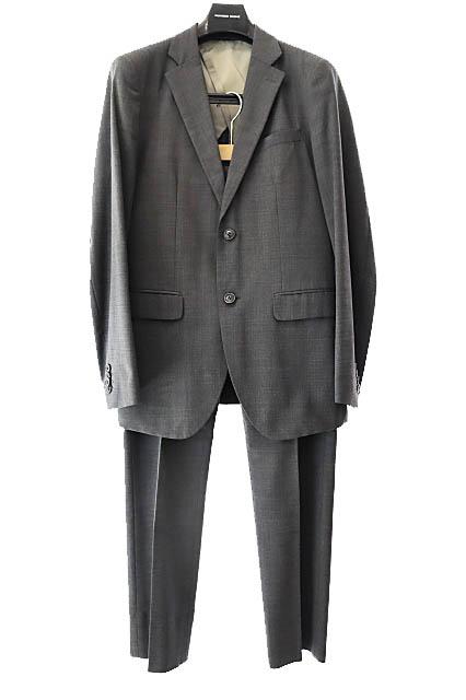 【中古】ナンバーナイン NUMBER (N)INE 音符 裏地 2B テーラード ジャケット セットアップ スーツ 3 グレー●■250323