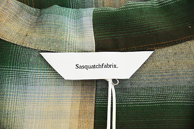 【中古】サスクワッチファブリックス SASQUATCH fabrix 25SS ASYMMETRY COLLAR SHIRT アシンメトリー シャツ●250402 中古】サスクワッチファブリックス SASQUATCH fabrix 25SS ASYMMETRY