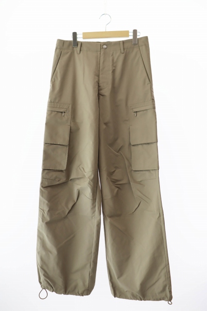 【中古】MATSUFUJI マツフジ ウォーターリパレント ワイド カーゴ トラウザーズ パンツ M251-0403 GREIGE ●■ 250404