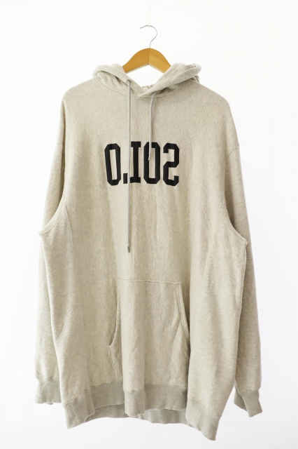 【中古】タカヒロミヤシタザソロイスト ソロイスト オーバー サイズ フーディー パーカー 46 グレー 250514