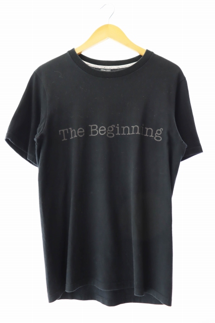 【中古】ナンバーナイン NUMBER (N)INE 09SS THE LONESOME HEROES期 半袖Tシャツ 2 黒 ブラック ☆AA★ 250604