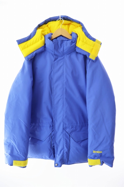 【中古】マーモット MARMOT × The Apartment ジ アパートメント マンモス ダウン パーカー ジャケット XL ブルー●