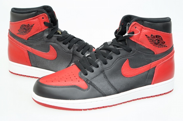 【中古】ナイキ NIKE AIR JORDAN 1 RETRO HIGH OG Bred Banned 2016 エアジョーダン 1 555088-001 27.5 ▲■250521