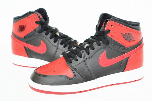 【中古】ナイキ NIKE AIR JORDAN 1 RETRO HIGH BRED 2016 BANNED エアジョーダン1 ブレッド 575441-001 ▲■250524