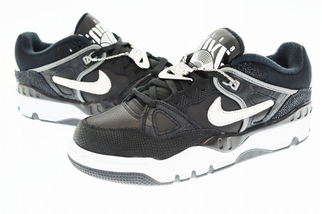 【中古】ナイキ NIKE ×NIGO ニゴー AIR FORCE 3 Black White エアフォース3 ロー ヒールロゴ HF7630-001 ▲■250525