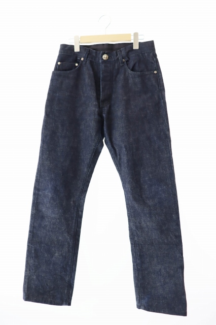 【中古】クロムハーツ クロスボールボタン ホースシューボタン ジーンズ デニム パンツ 30 インディゴ ☆AA★ 250615